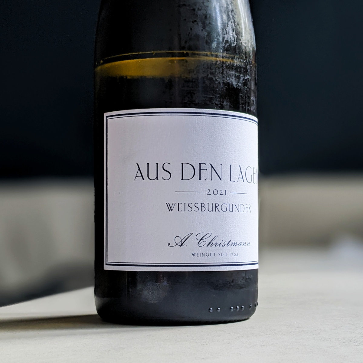 OVP193 – Wein am Sonntag – A. Christmann, Aus den Lagen, Weißburgunder ...